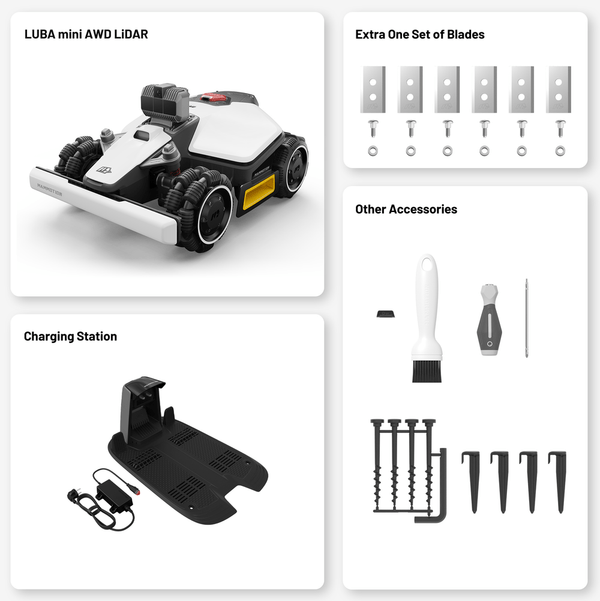 LUBA mini AWD LiDAR Robot Lawn Mower | Mammotion EU