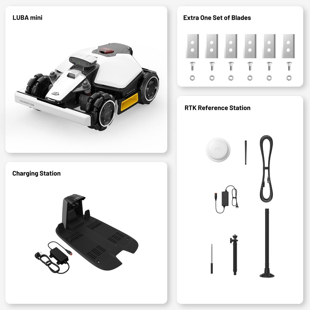 LUBA Mini AWD Robot Lawn Mower | Mammotion EU