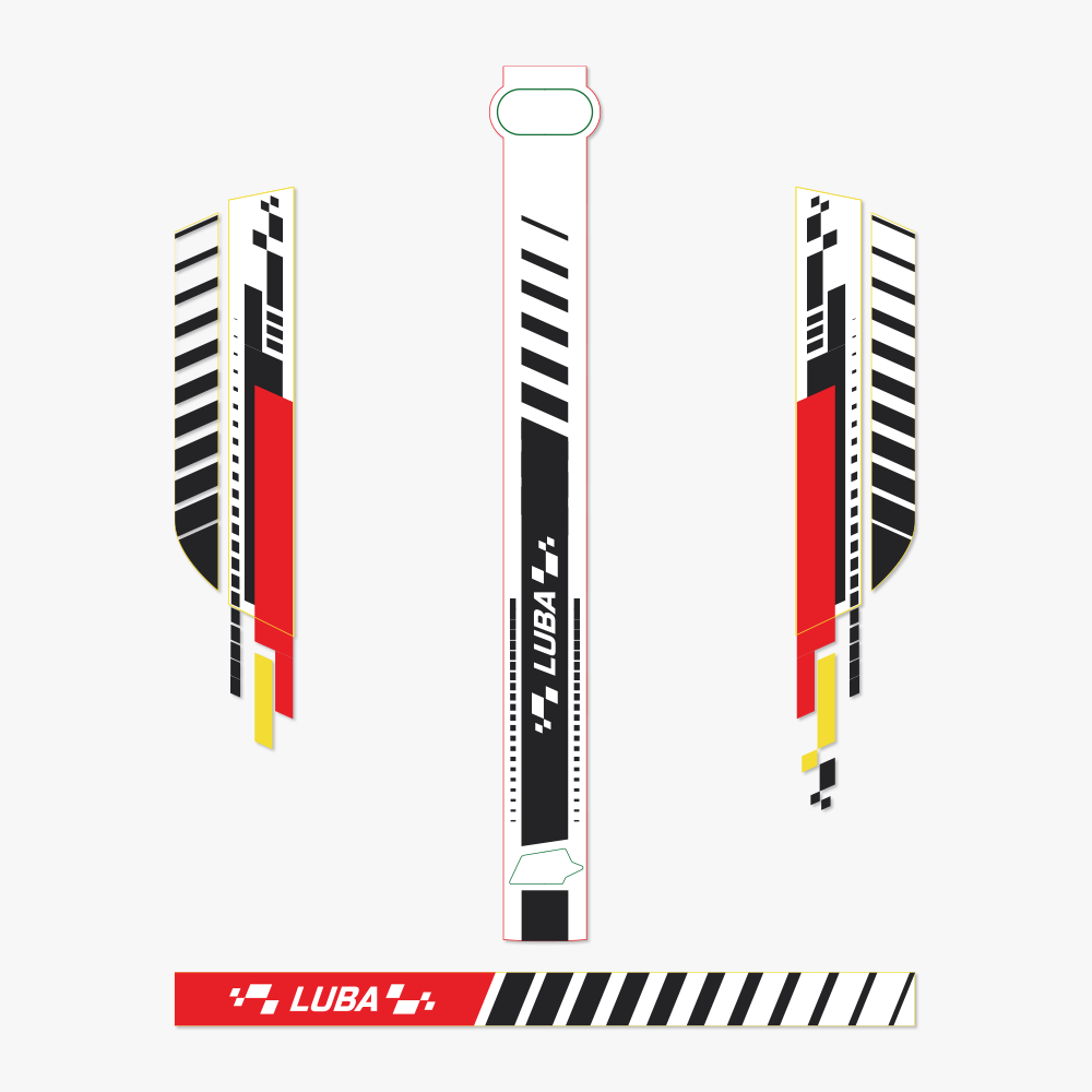 Formula Car Sticker for LUBA 1 AWD Series | Mammotion EU